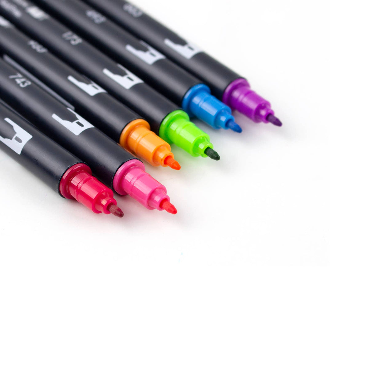Dual Brush Pen Art Markers, Bright, 6-Pack (6 meals) – Nourish Designs