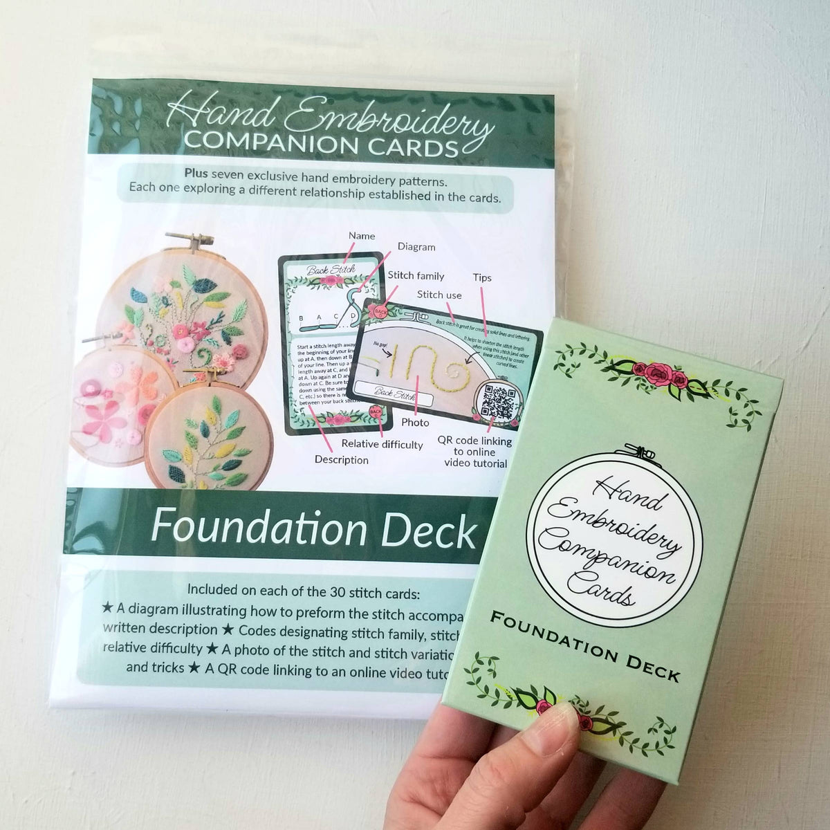 Hand Embroidery Companion Cards (provides 14 meals) – Nourish Designs