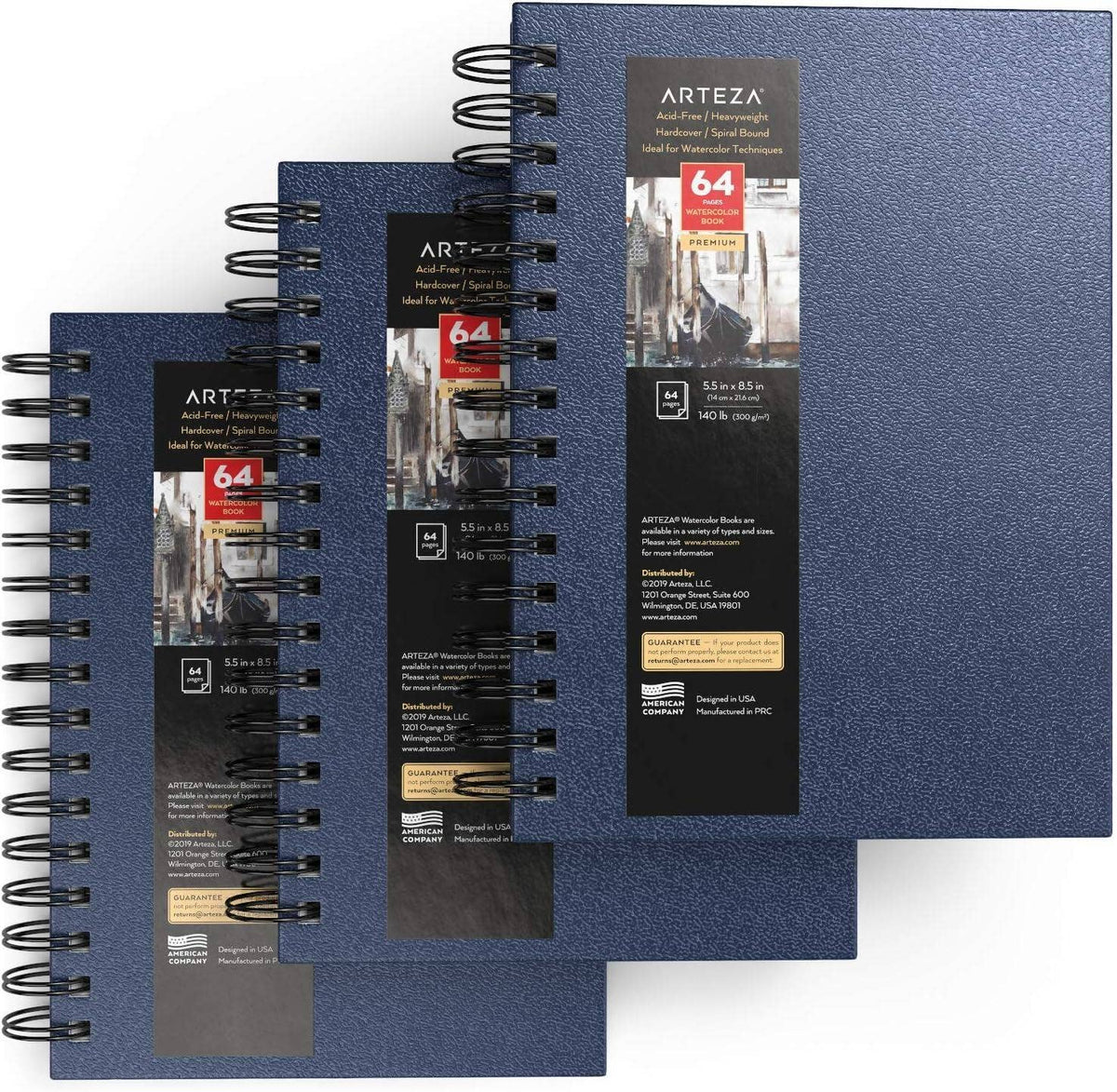 Arteza Watercolor Sketchbook 64 Sheets (provides 5 meals) – Nourish Designs